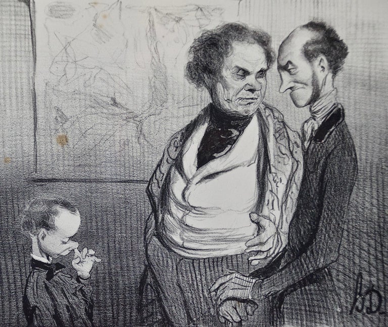 Honoré Daumier - A Rare 19th Century Honore Daumier Caricature from the ...