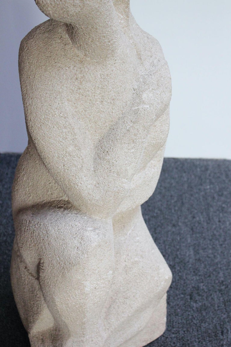 Honorio García Condoy Carved Stone Figurative Sculpture For Sale at 1stDibs