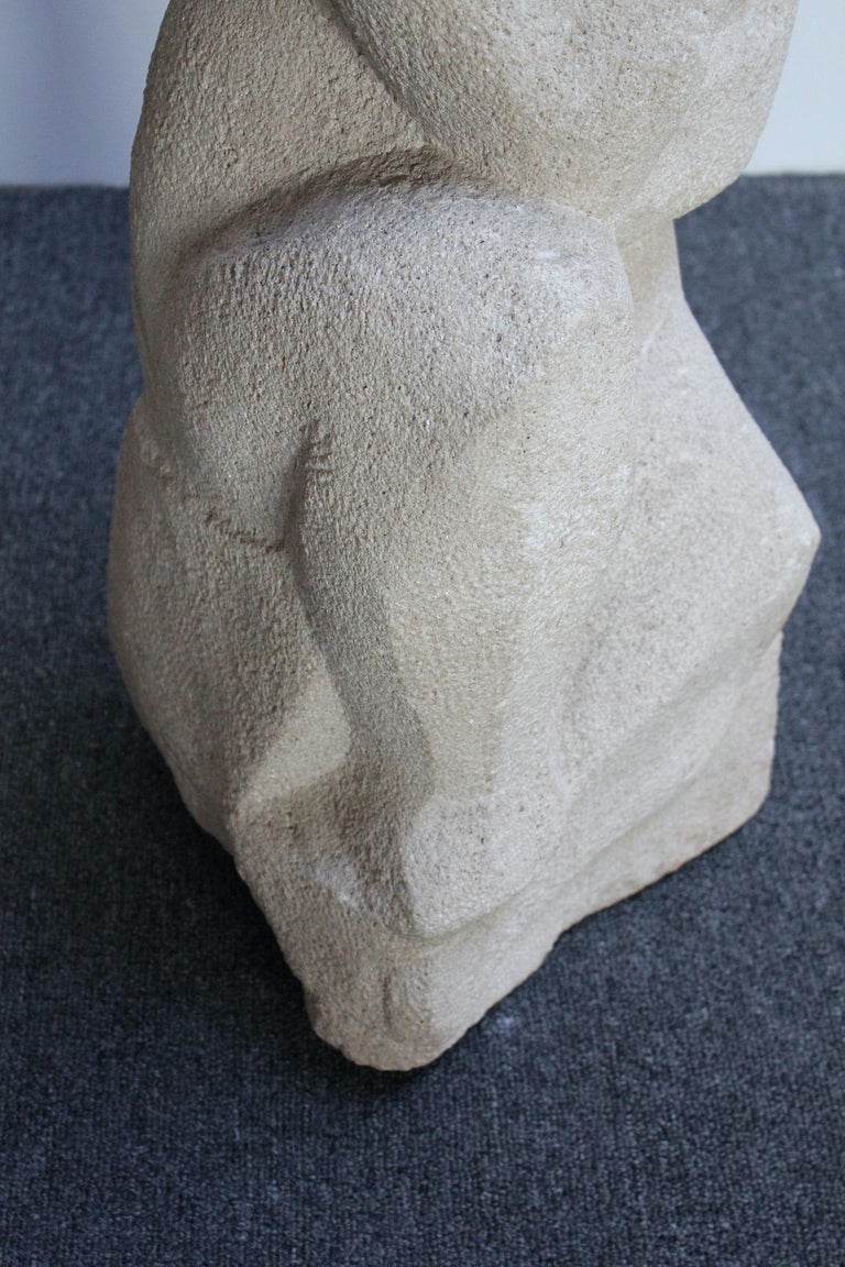Honorio García Condoy Carved Stone Figurative Sculpture For Sale at 1stDibs