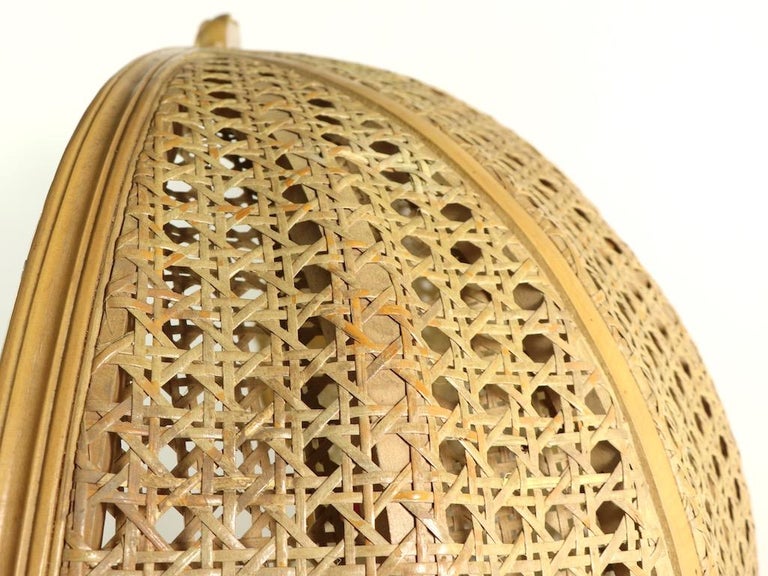 Hooded Rattan Loveseat Sofa at 1stDibs