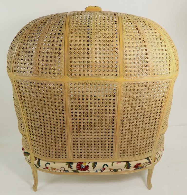 Hooded Rattan Loveseat Sofa at 1stDibs