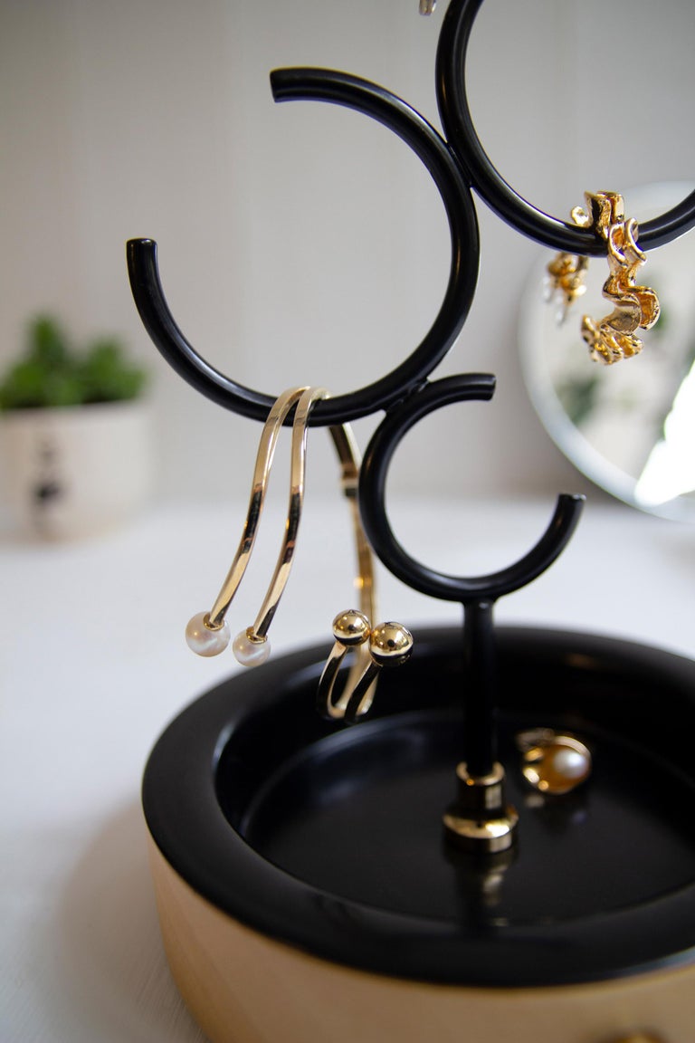 Hoop Jewelry Holder and Organizer, Black For Sale at 1stDibs