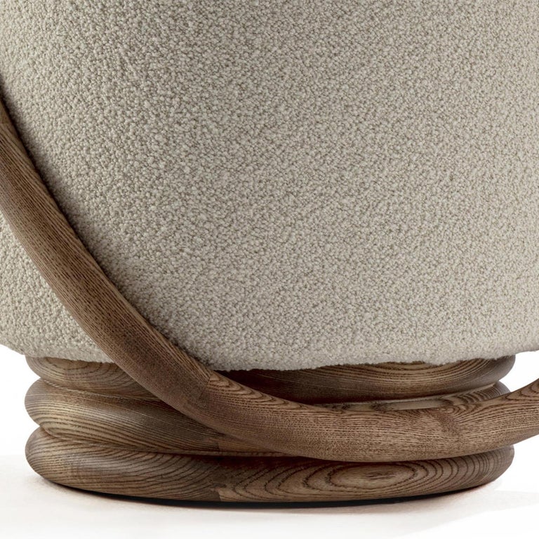 Hoop Walnut Stool For Sale at 1stDibs