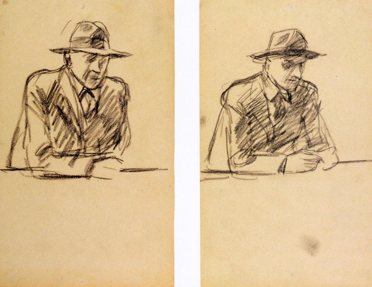 Hopper Drawing by and inscribed by Carter E Foster to Herbert Kasper ...