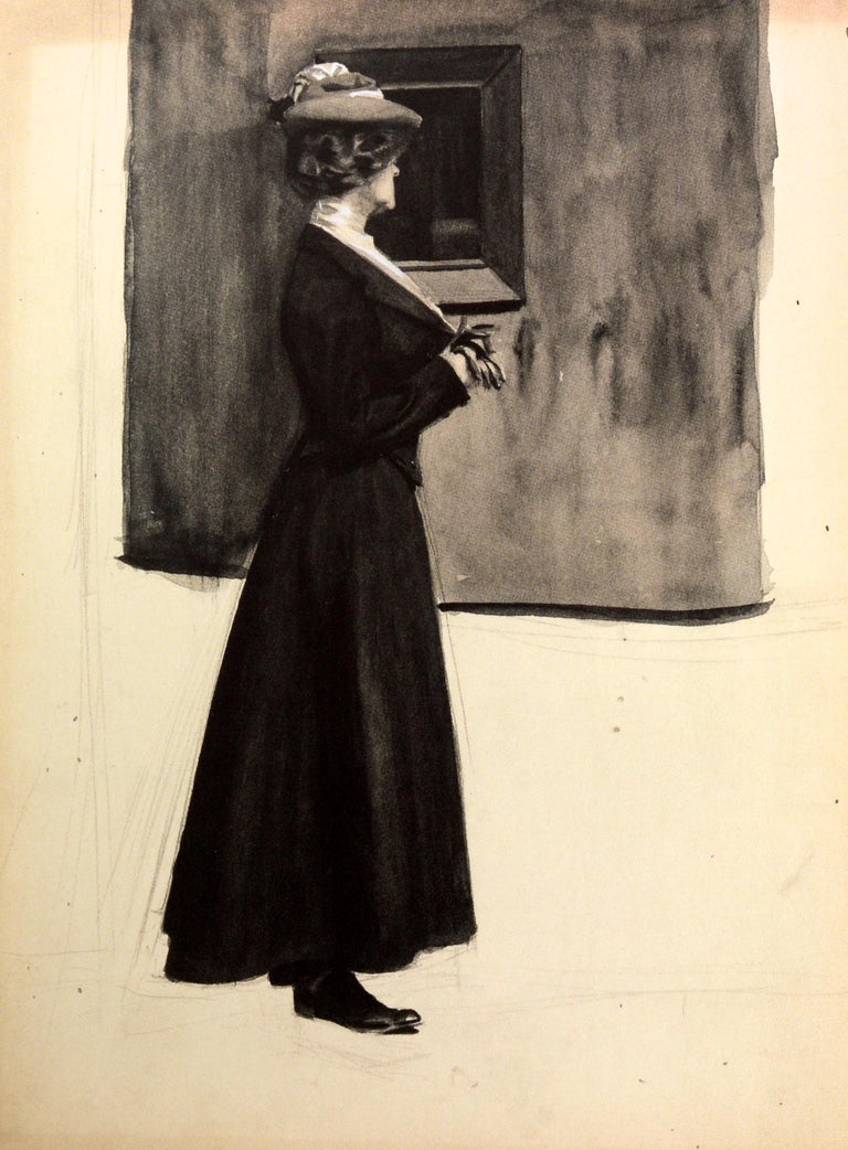 Hopper Drawing by and inscribed by Carter E Foster to Herbert Kasper ...