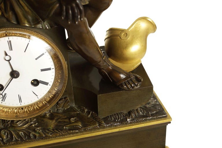 “Horatius and the Fall of Rome” French Empire Antique Bronze Mantel ...