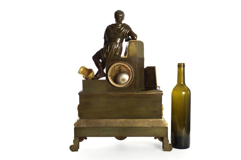 “Horatius and the Fall of Rome” French Empire Antique Bronze Mantel ...