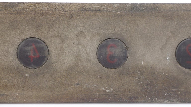 Horizontal Nickel Elevator Indicator Plate - Floors B - 5th in Red Glow ...