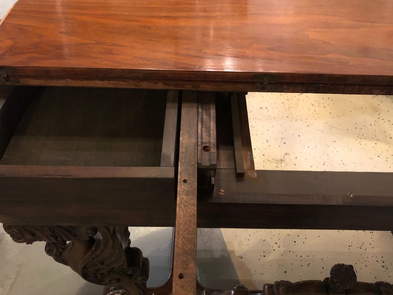 Horner Brothers Quality Flip Top Dining Table with 4 Full Bodied Winged ...