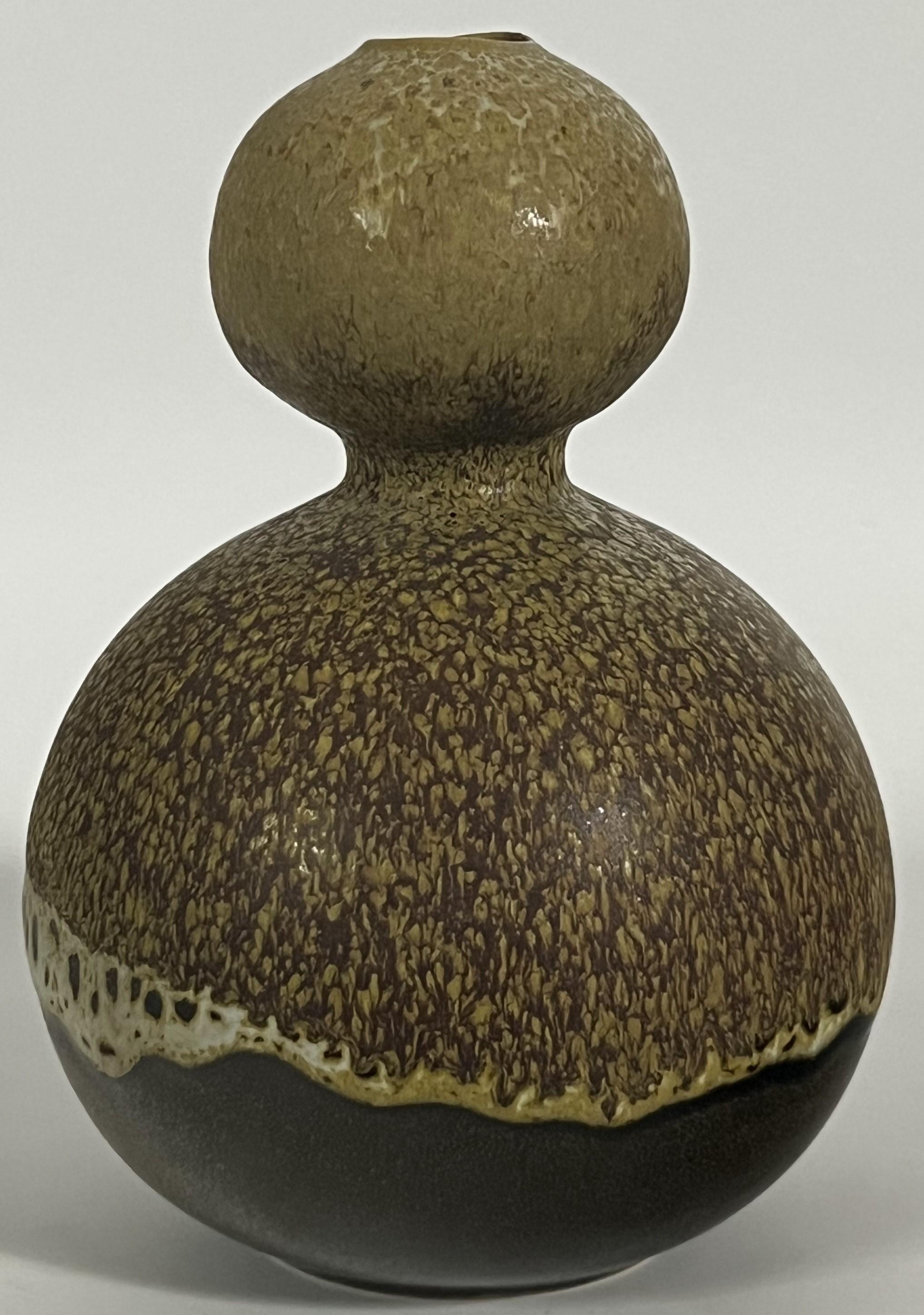 Horst Kerstan Stacked Spheres Celadon Brown Micro-Crystalline over ...