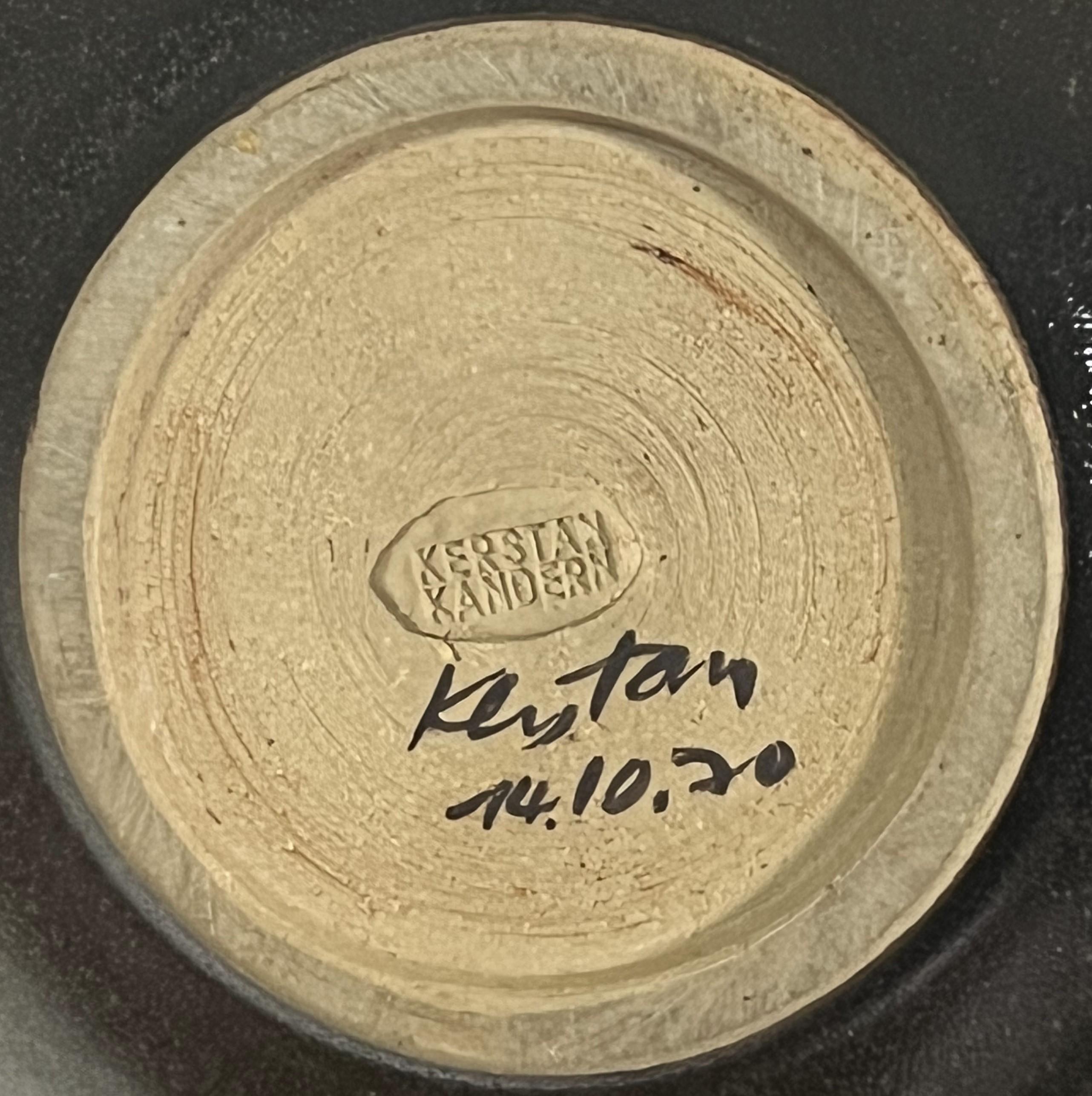 Horst Kerstan Stacked Spheres Celadon Brown Micro-Crystalline over ...