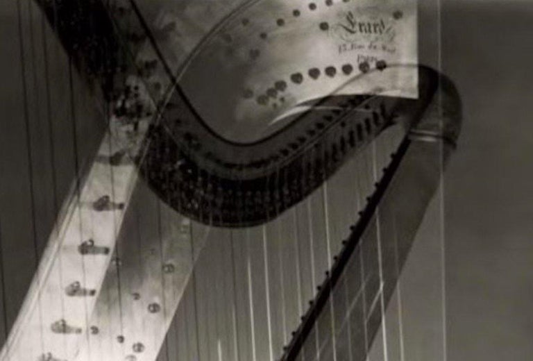 Horst P. Horst - Classics - Lisa with Harp For Sale at 1stDibs