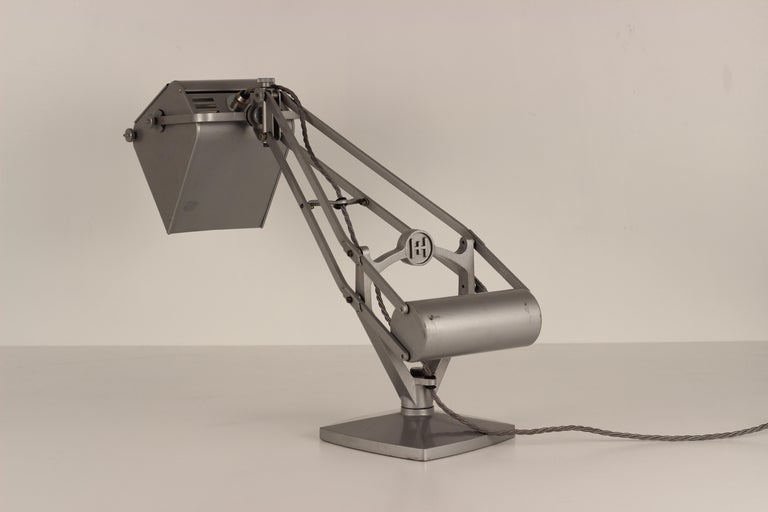 Horstmann Magnifying Glass Anglepoise Work Lamp Made in the 1930’s at ...