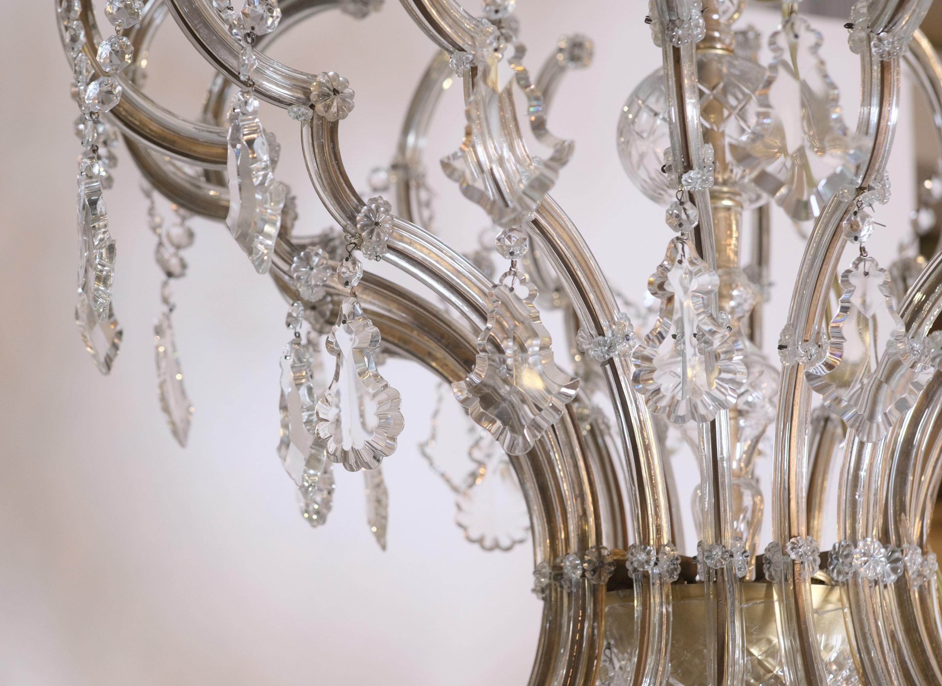 Hotel Pennsylvania Marie Therese Crystal Chandelier 72 Arms Restored ...