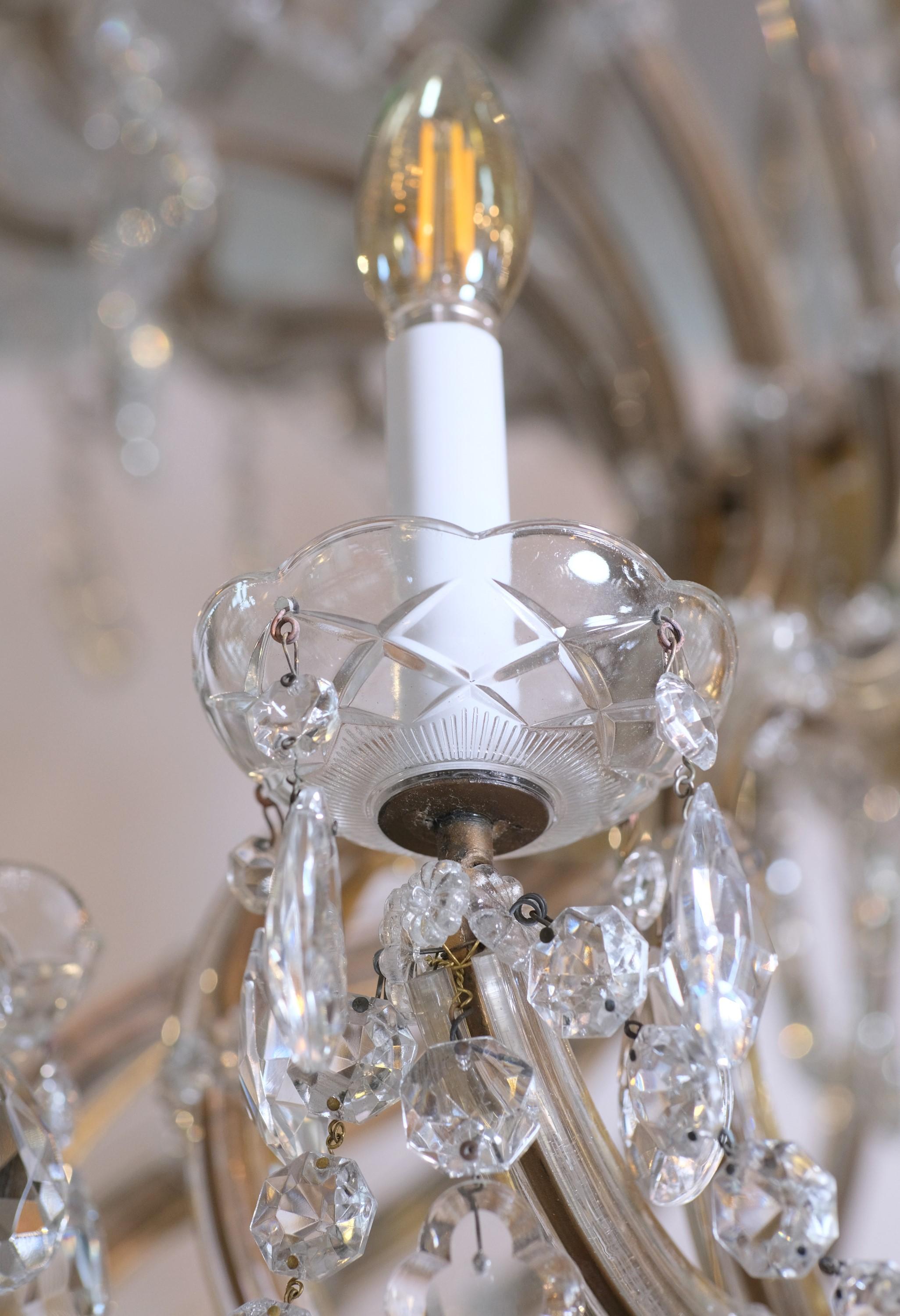 Hotel Pennsylvania Marie Therese Crystal Chandelier 72 Arms Restored ...