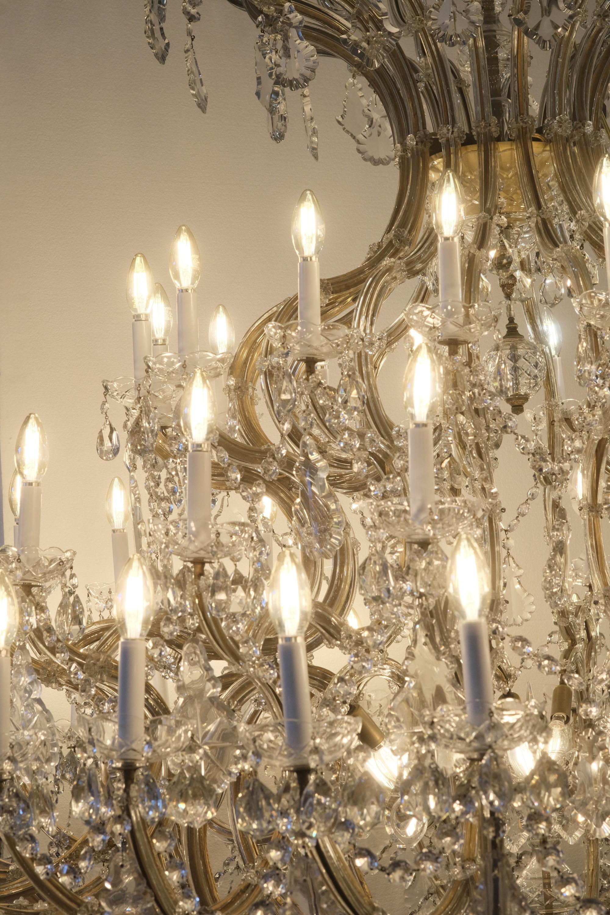 Hotel Pennsylvania Marie Therese Crystal Chandelier 72 Arms Restored ...