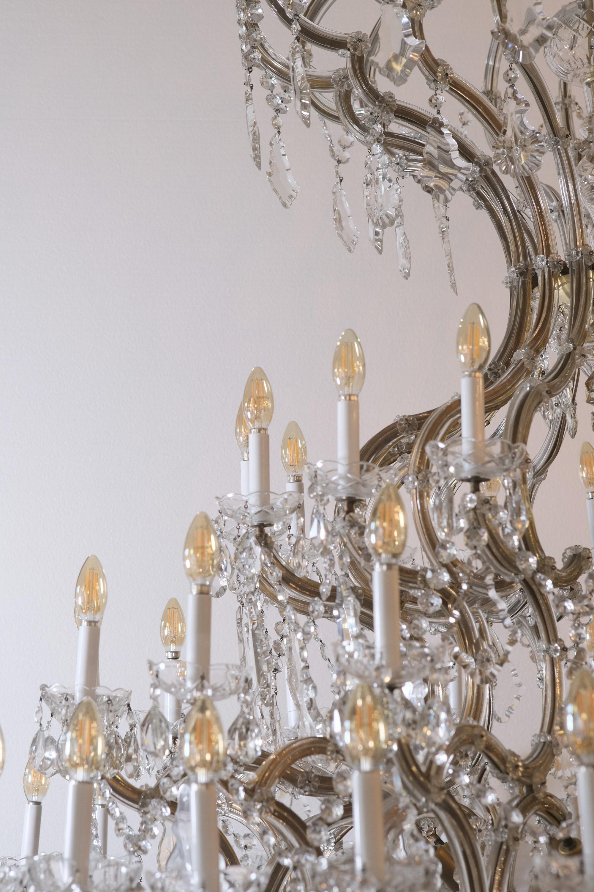 Hotel Pennsylvania Marie Therese Crystal Chandelier 72 Arms Restored ...