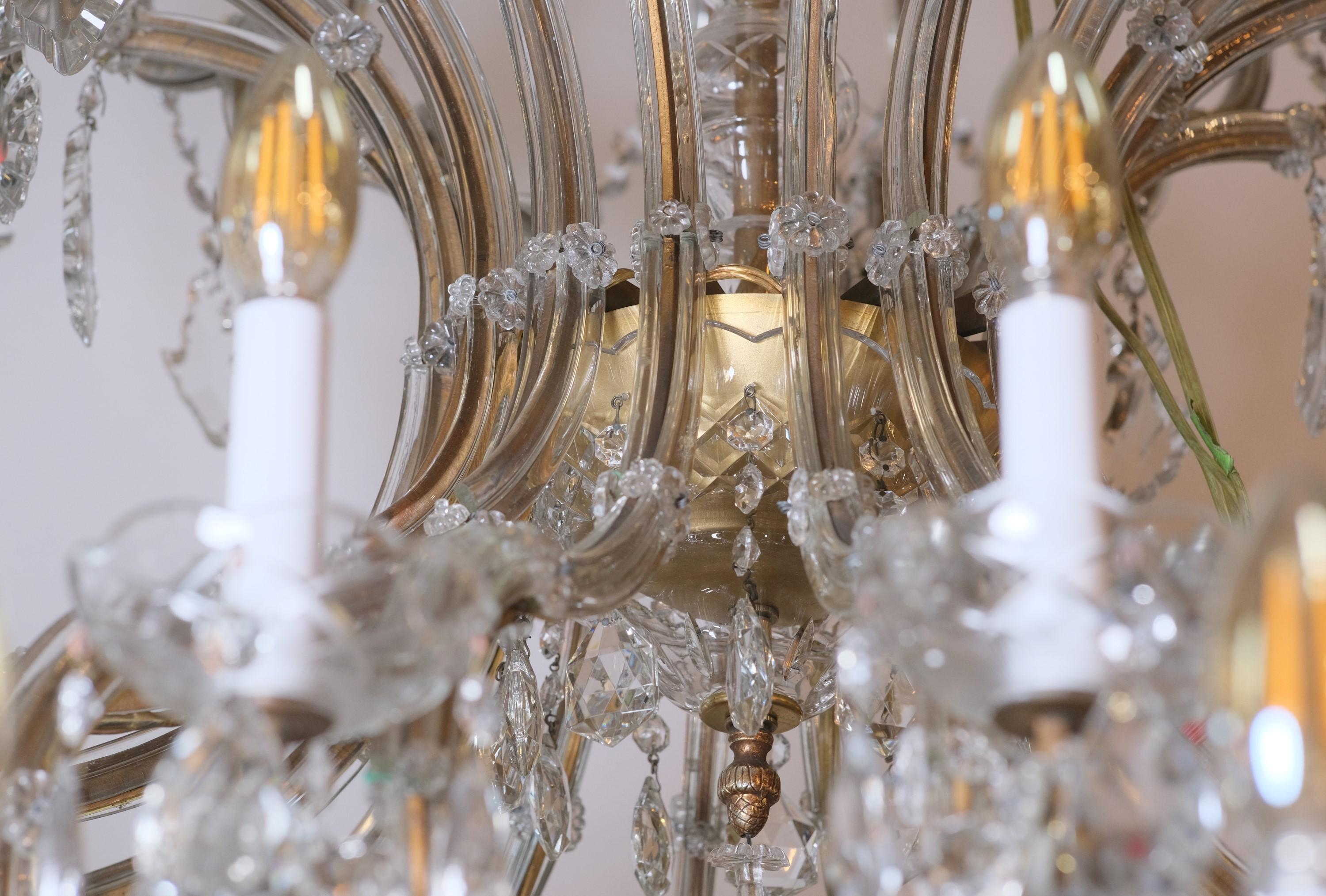 Hotel Pennsylvania Marie Therese Crystal Chandelier 72 Arms Restored ...
