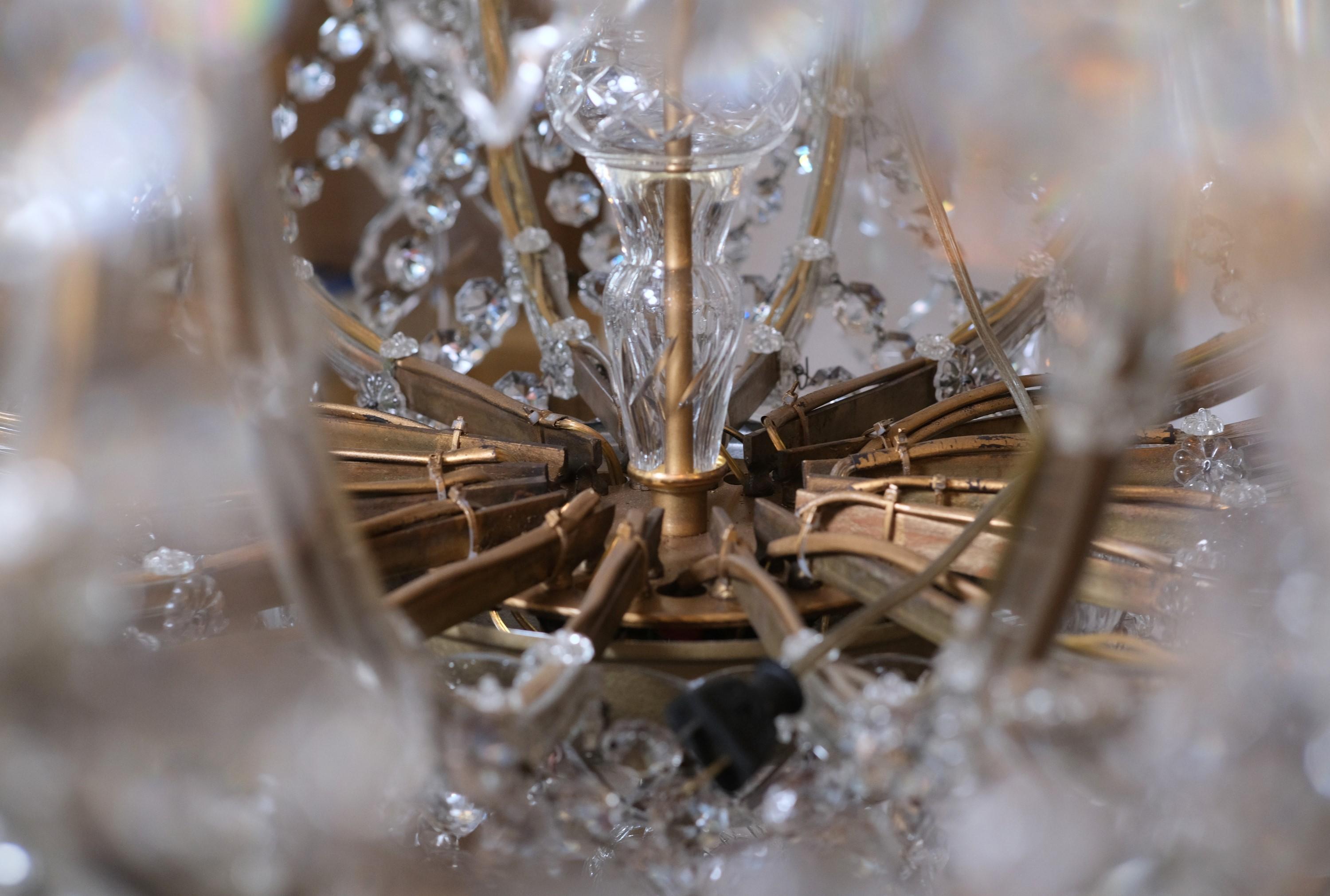 Hotel Pennsylvania Marie Therese Crystal Chandelier 72 Arms Restored ...