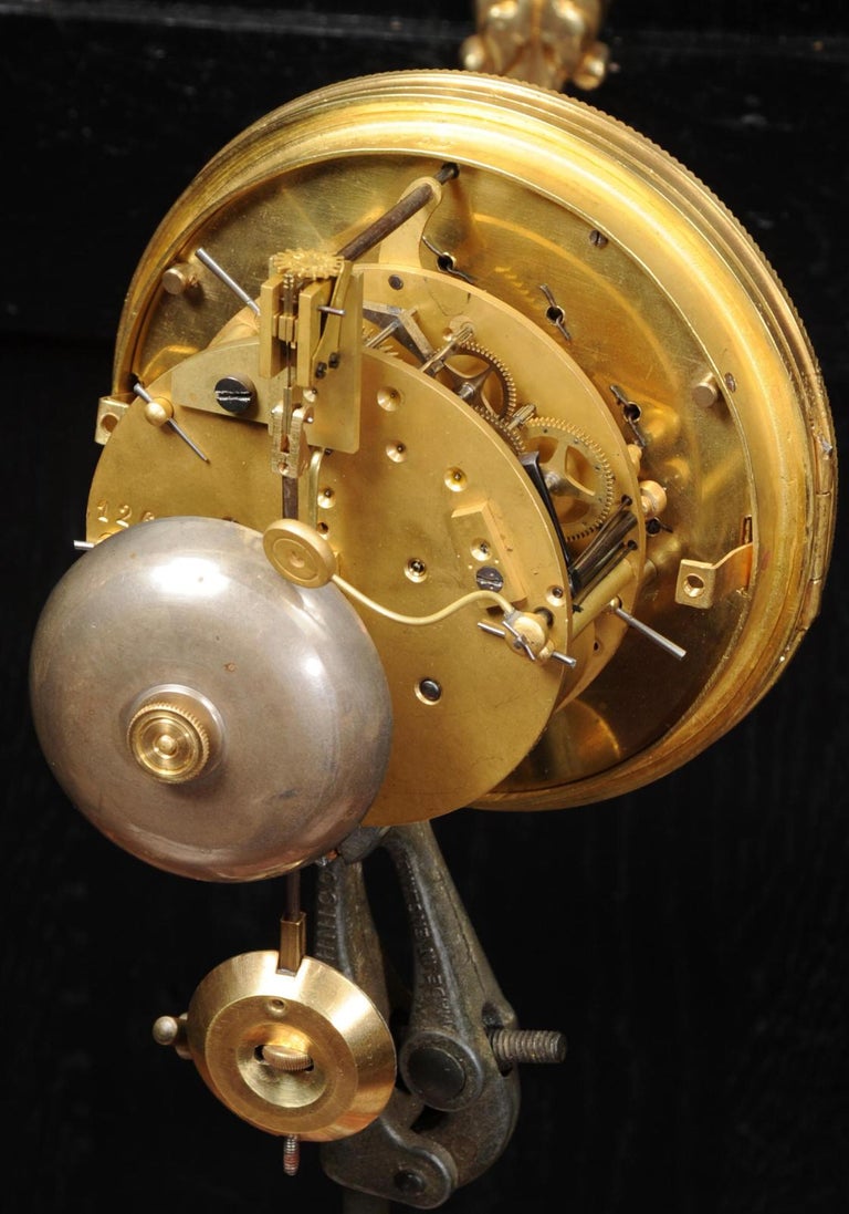 Hounds Of The Devil, Large Gothic Antique French Gilt Bronze Cartel ...