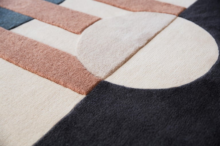 Houri Rug by Maman Rugs, New Zealand Wool, Racetrack Oval Shape, Hand ...