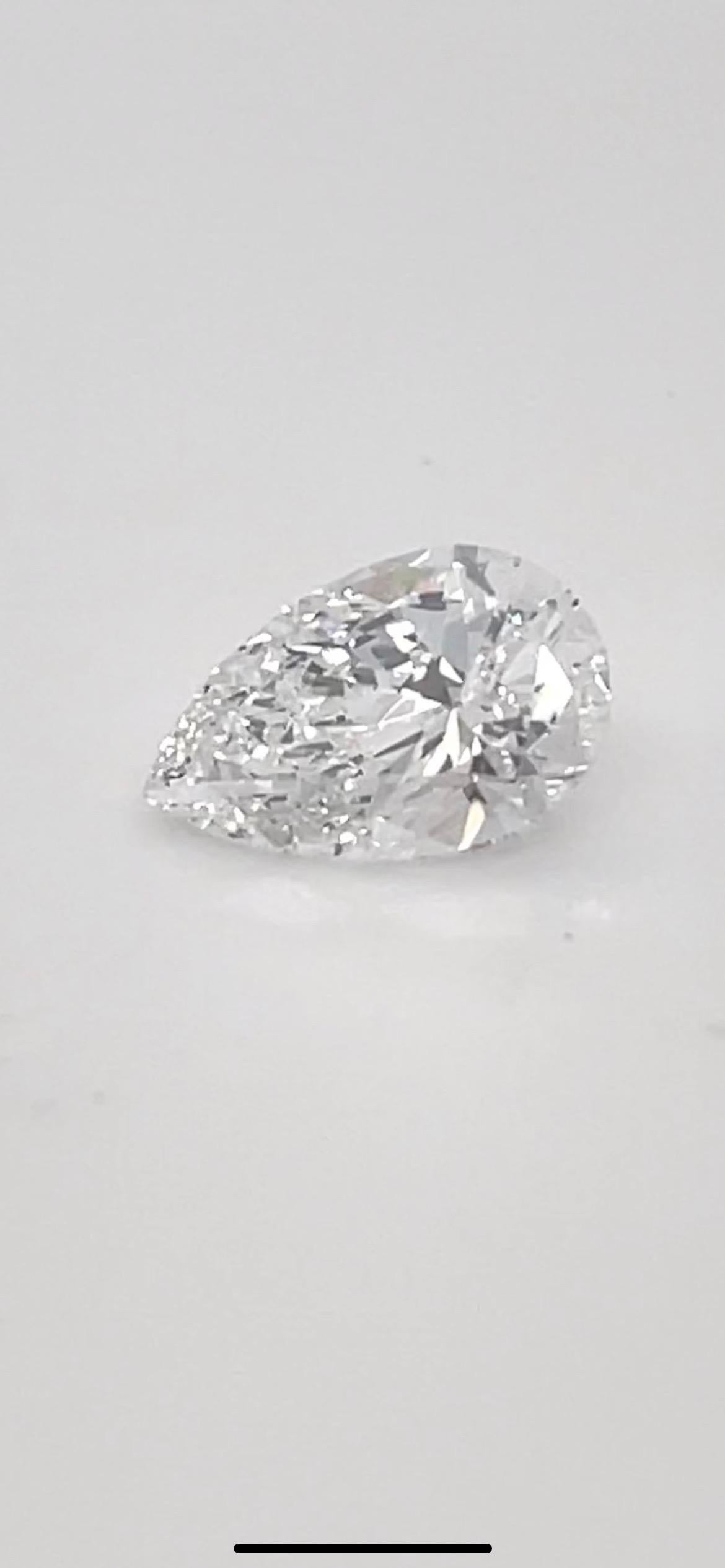 New York 2 Carat D VS2 GIA Stunning VS2+ Pear Natural Diamond For Sale ...