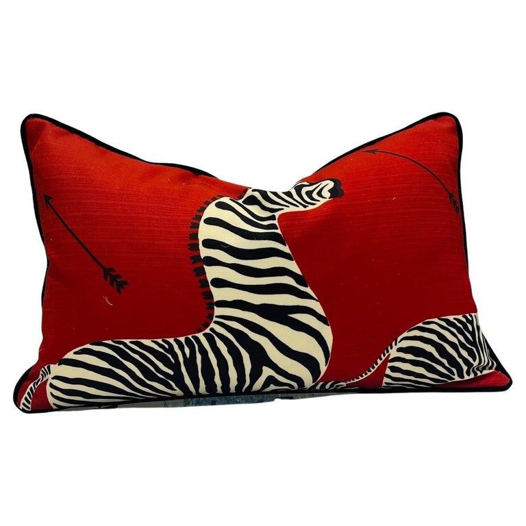 House of Scalamandre Zebras Throw Pillow For Sale at 1stDibs