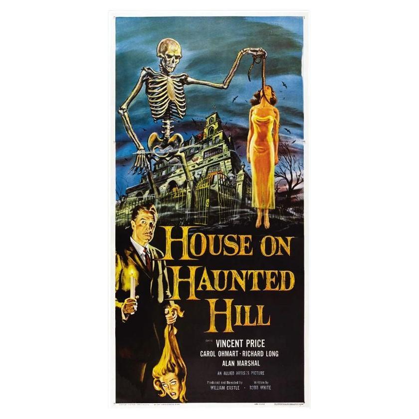 Vintage Haunted House Poster - For Sale on 1stDibs | haunted mansion ...