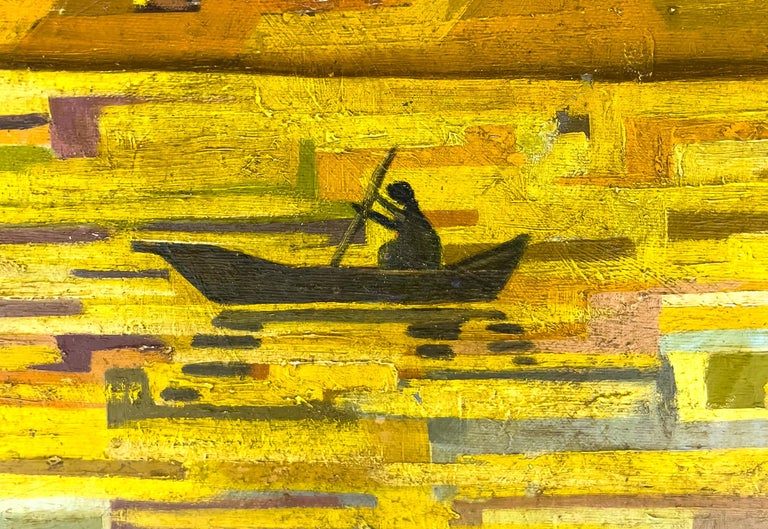 House On The River Tigris, Oil On Canvas Painting By Hafidh Al-Droubi ...