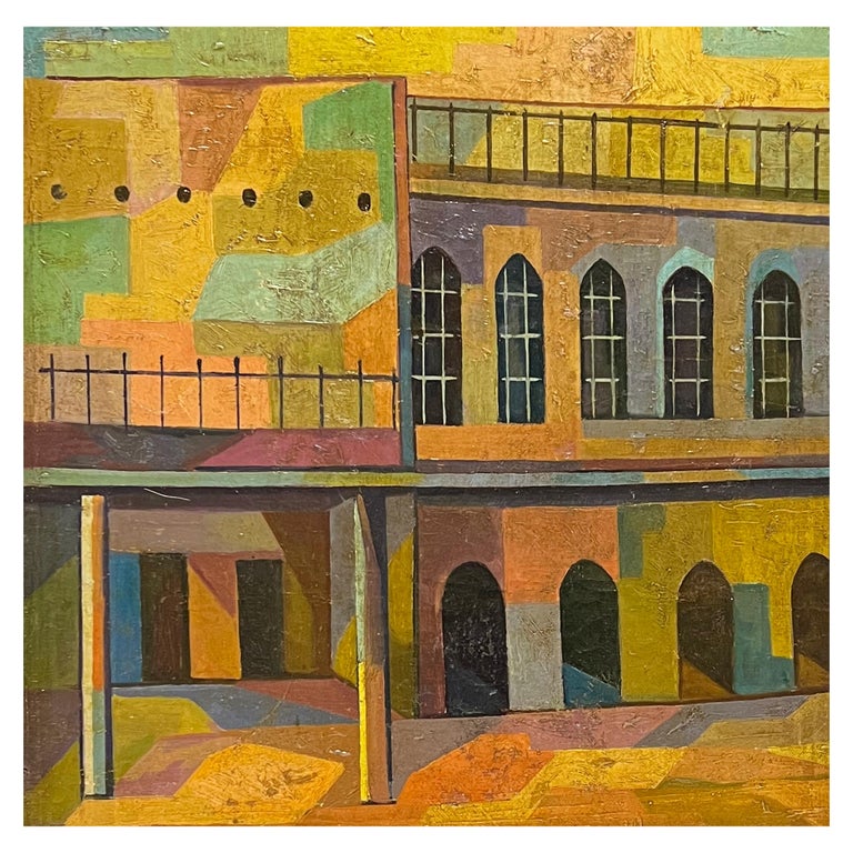 House On The River Tigris, Oil On Canvas Painting By Hafidh Al-Droubi ...