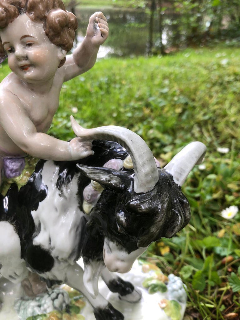 House Scheibe Alsbach Porcelain Figures, 'Buck with Child', before 1989 ...