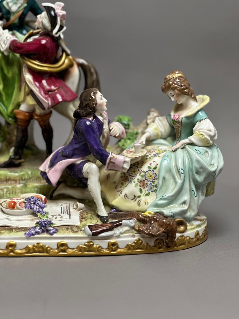 House Scheibe Alsbach Porcelain Figures 'Hunting Scene in circa 1750 ...