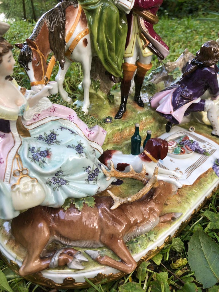 House Scheibe Alsbach Porcelain Figures 'Hunting Scene in Crica 1750 ...