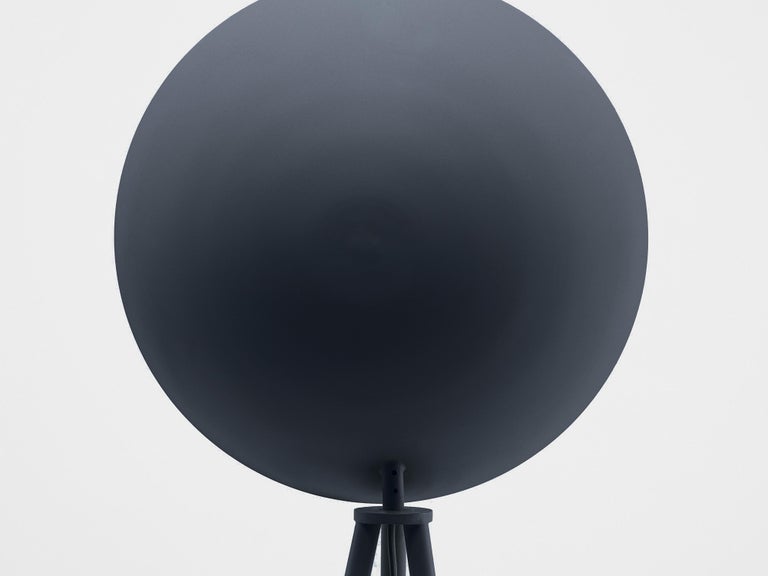Houseof Charcoal Grey Beige Metal Diffuser Floor Lamp For Sale at 1stDibs