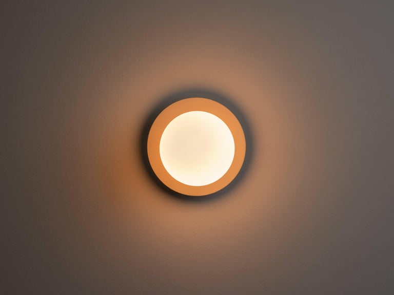 Houseof Sand Opal Disk Wall Light with Metal and Glass Shade For Sale ...