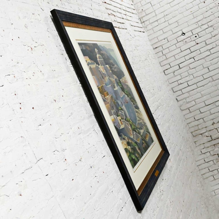 Howard Behrens Limited Edition Large Scale Hillside at Fira Signed ...