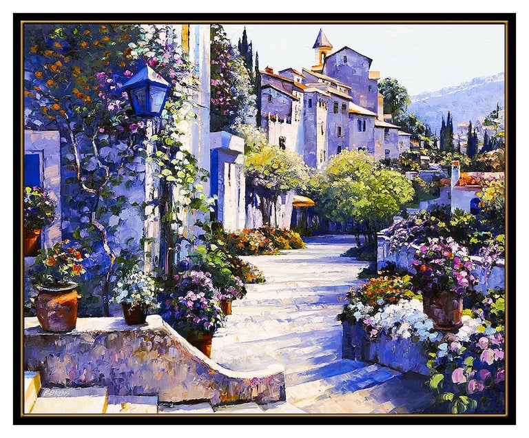 Howard Behrens - Howard Behrens Large Oil Painting On Canvas Signed ...