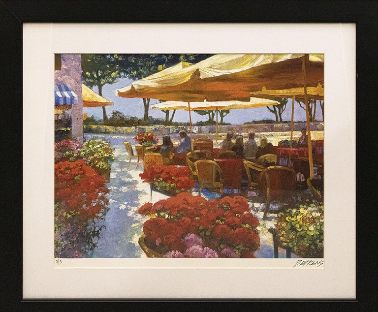 Howard Behrens - "Cafe Ravello" Artist Proof By Howard Behrens, Signed ...