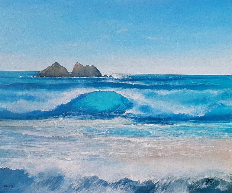 Howard Birchmore - Holywell, Near Newquay - contemporary seascape ...