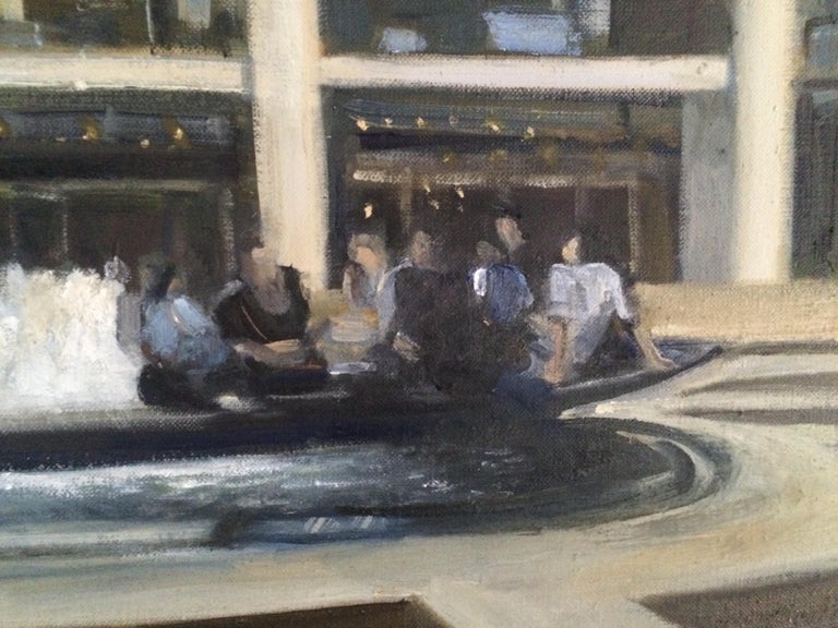 Howard Danelowitz - Lincoln Center No 1, Painting, Oil on Canvas For ...