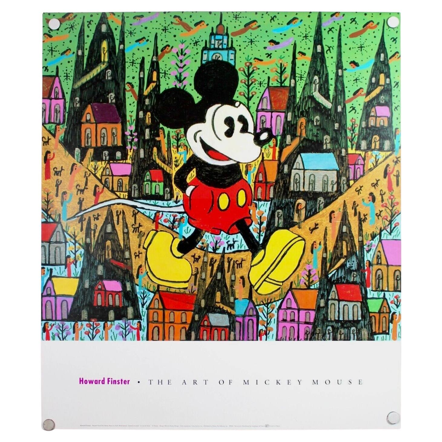 "Howard Finster Puts Micky Mouse in a Kid's World" - Color Art Poster ...