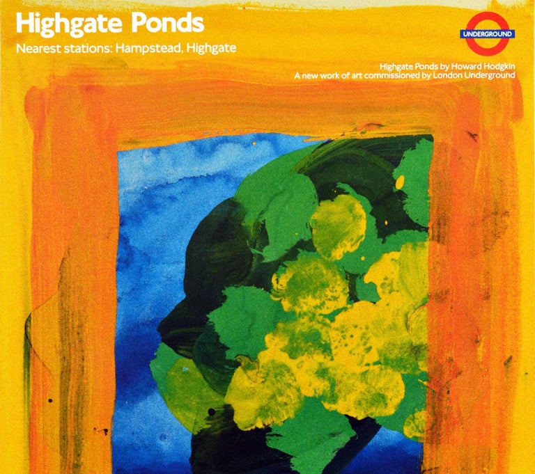 Howard Hodgkin - Original Vintage London Underground Poster LT Highgate ...