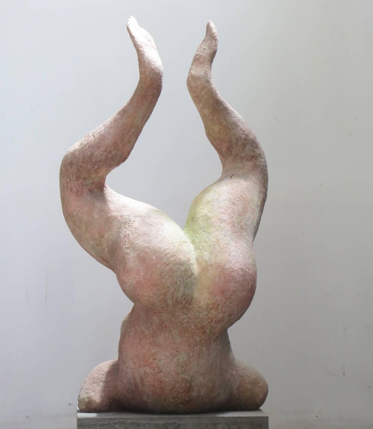 Howard Kalish Danae Mythological Princess Seduced By Zeus Spirals In Pale Pinks And Yellows