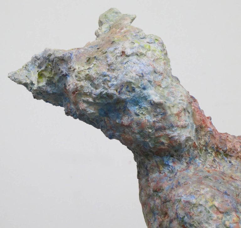 Howard Kalish - "Jacob and the Angel" biblical figures in pinks and ...