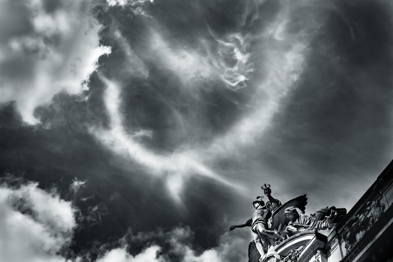 Howard Lewis - Black and White Photograph - New York City, Clouds ...