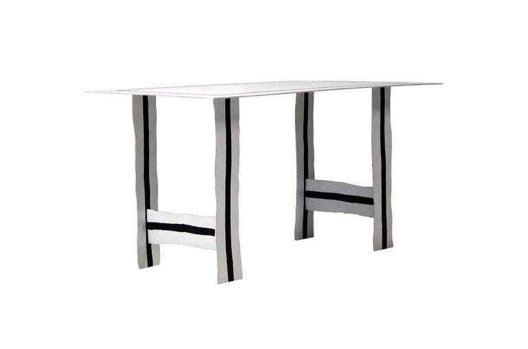 Howard Meister Painted Steel Table For Sale at 1stDibs | steel meister