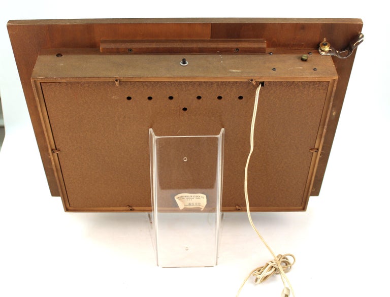 Howard Miller Mid-Century Modern Illuminated Time Table World Clock at ...