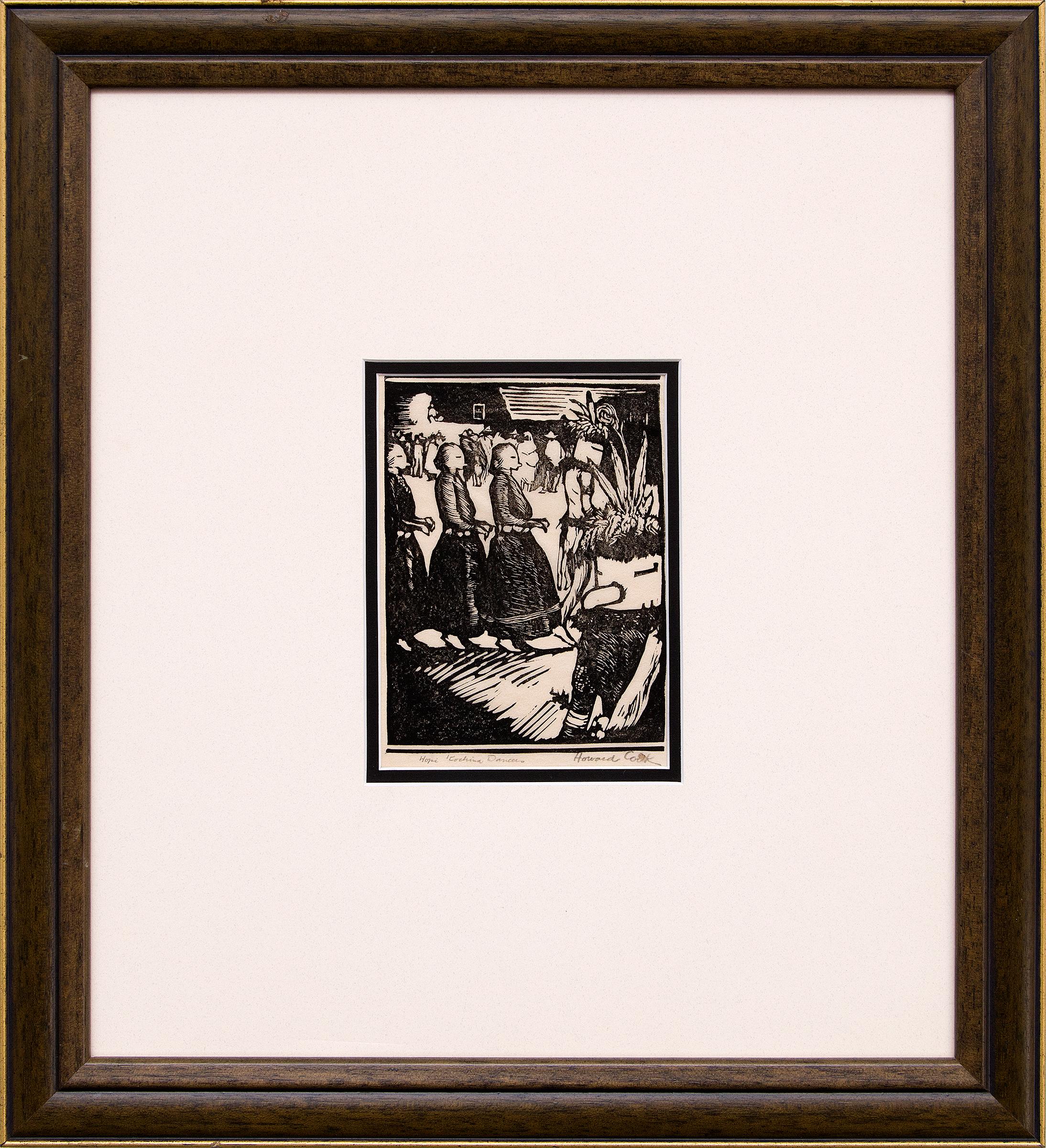 Howard Norton Cook - Mexican Interior (3 generations of Mexican natives ...