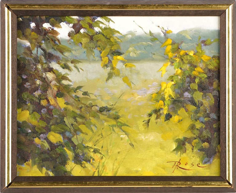howard rose - Vintage American Impressionist Flower Landscape Signed ...