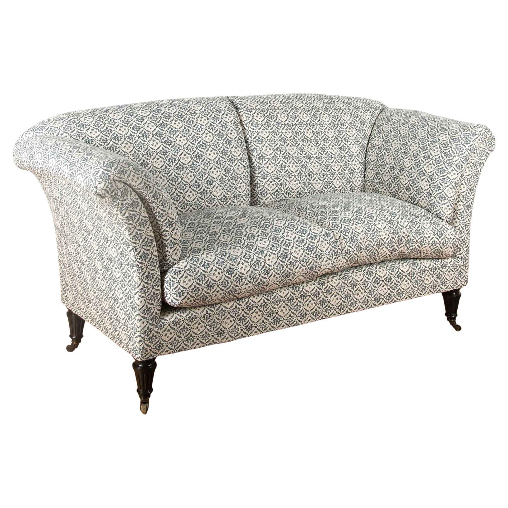 Howard Sofa, Upholstered Down and Solid Wood For Sale at 1stDibs